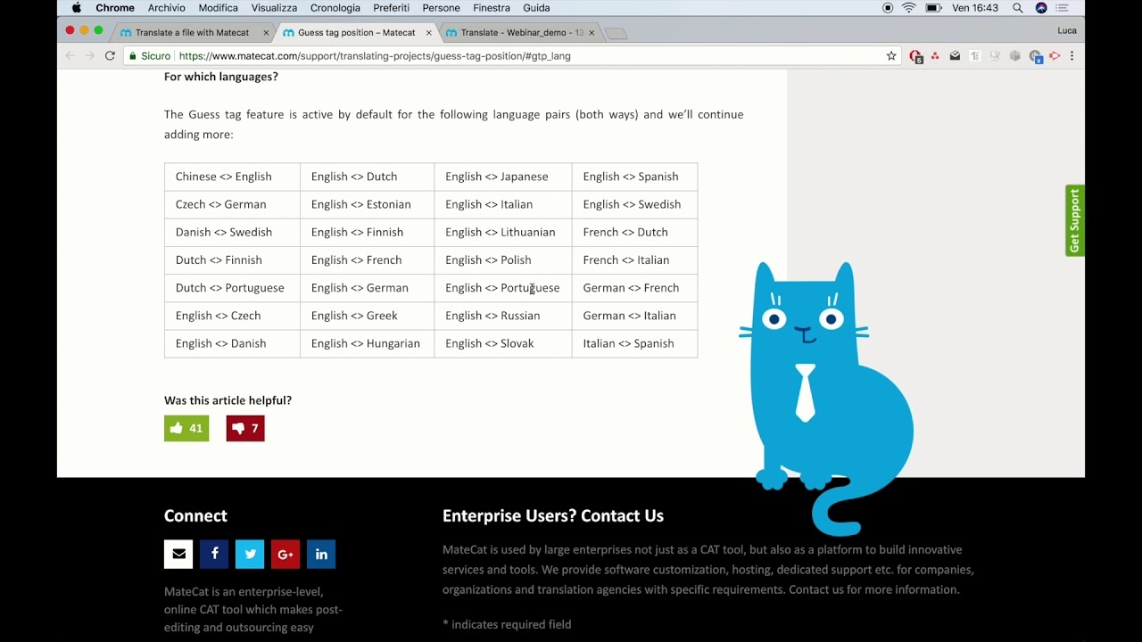MateCat - Công cụ dịch thuật trực tuyến hoàn toàn miễn phí